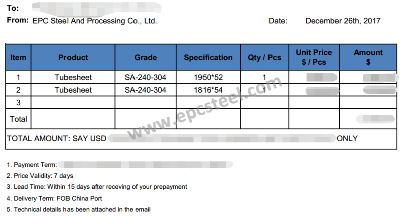 A case show you how we EPC Steel make orders to serve the customers ...