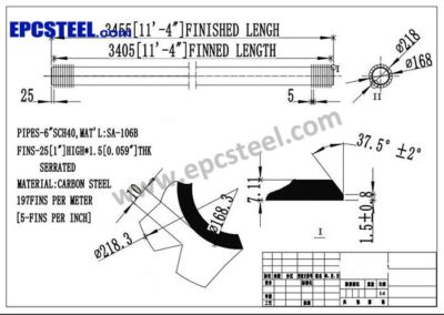 How to Produce the HF Welded Serrated Fin Tube - EPCSTEEL.com